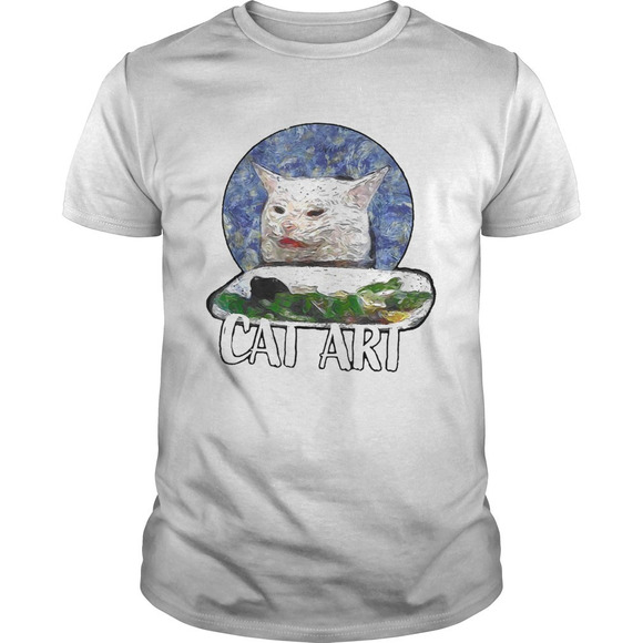 Shirts | Angry Yelling At Confused Cat At Dinner Table Meme Shirt ...